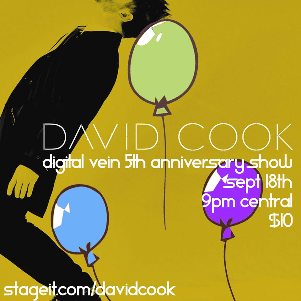 18-Sep (Fri) - David Cook Online World Tour - Digital Vein 5th ...