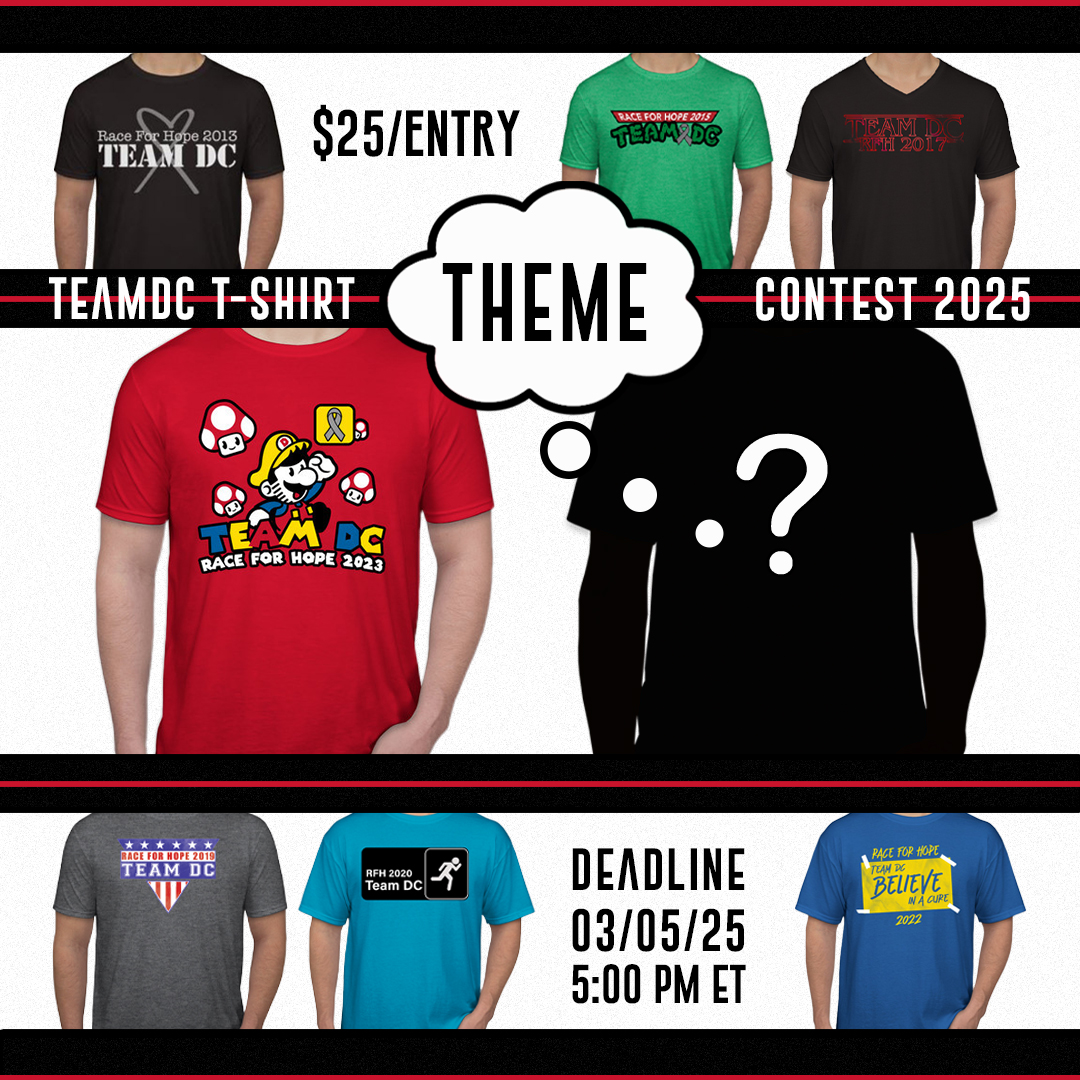 David Cook Race for Hope-DC 2025 Team for a Cure T-Shirt Theme Contest ...